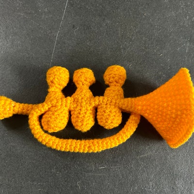 Trumpet Crochet Pattern, Amigurumi Trumpet Crochet Pattern, Trumpet ...