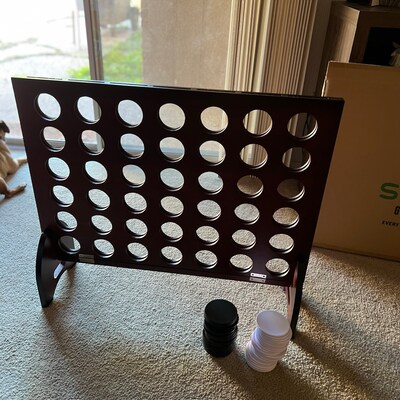 Giant Four in a Row all Weather Outdoor Game With Carrying Case and ...