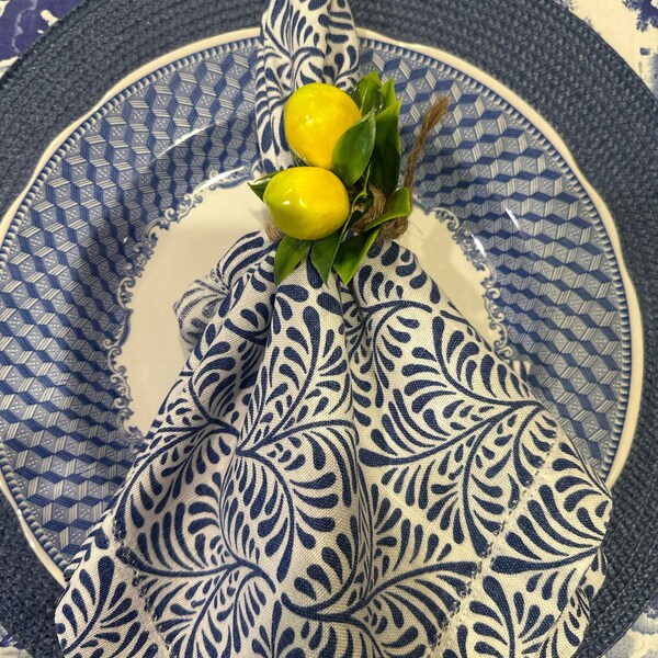 Double Lettered Monogrammed Linen Napkins, Monogrammed Linen Napkins ...