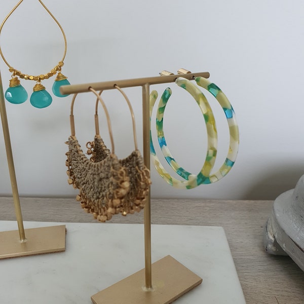 Earring Display Stands, Brass, Set of Three, 80mm, 120mm, 180mm - Etsy