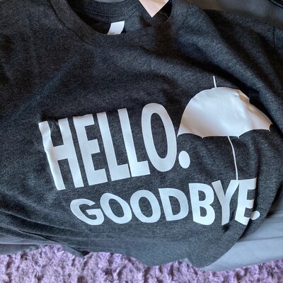 Hello Goodbye Sweatshirt , Klaus Hargreaves Shirt, Umbrella Academy ...