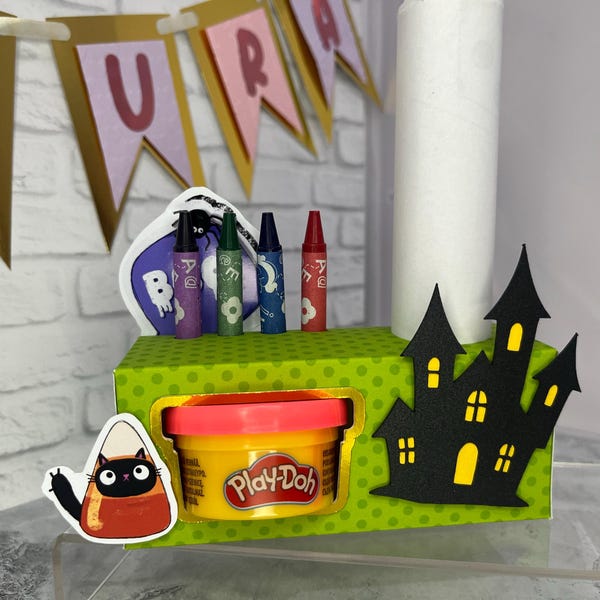 Play Doh & Crayon Box SVG Template: DIY Activity Box (digital Download ...