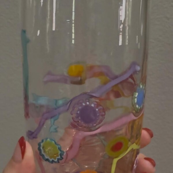 1,single Party Glass. Hand Blown Fun Glassware. Happy Glass,great for ...