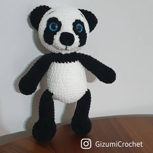 Crochet Panda Bear Toy Amigurumi Pattern, Easy Crochet Toy Pdf Pattern ...