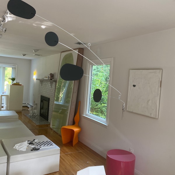 Bl(ink) Black Mobile | Midcentury Modern | Metal Mobile - Etsy