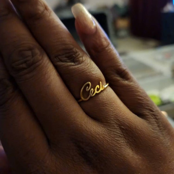 Custom Name Ring • Children Name Ring • Sterling Silver Ring ...