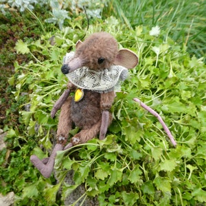 TINY Beige Boy Mouse. Bjd Stuffed Animals Rat by Ratberry. Blythe and ...