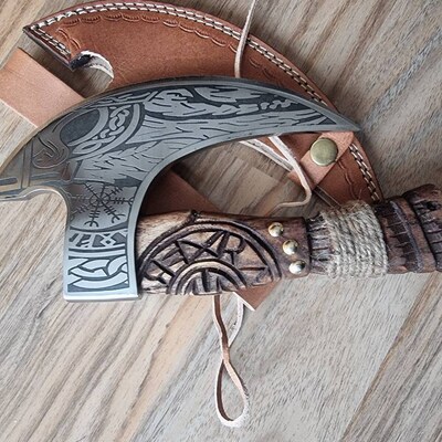 Beautiful Custom Handmade Viking Forged Axe, Collectibles Axe, Hatchet ...