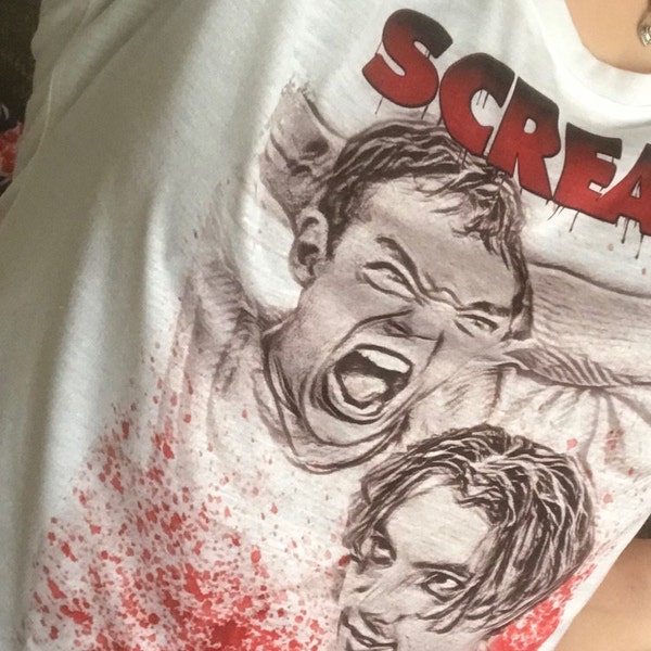 Scream T-shirt! Matthew Lillard and Skeet Ulrich as Billy and Stu. 90's ...