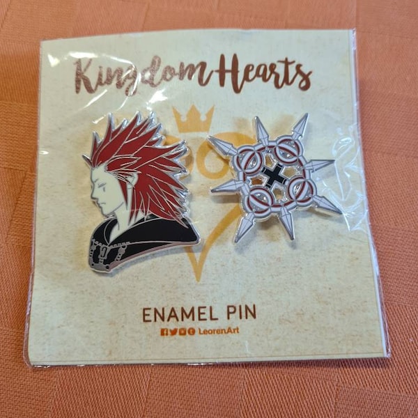 Kingdom Hearts - Axel + Chakram - Hard Enamel Pin - Etsy