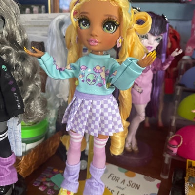 Rainbow High Doll Clothes, Cute Sweater and Skirt Outfit Set Sunflower ...