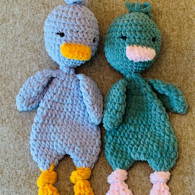 No-sew Ducky Mini Duck Snuggler Crochet PATTERN Duck Amigurumi Snuggler ...