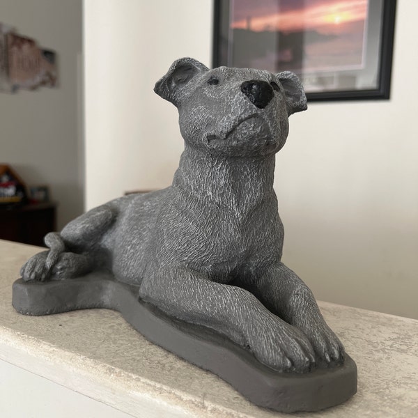 Pitbull Statue, Concrete Statues. Pit Bull Dog Statue, Garden Statues ...