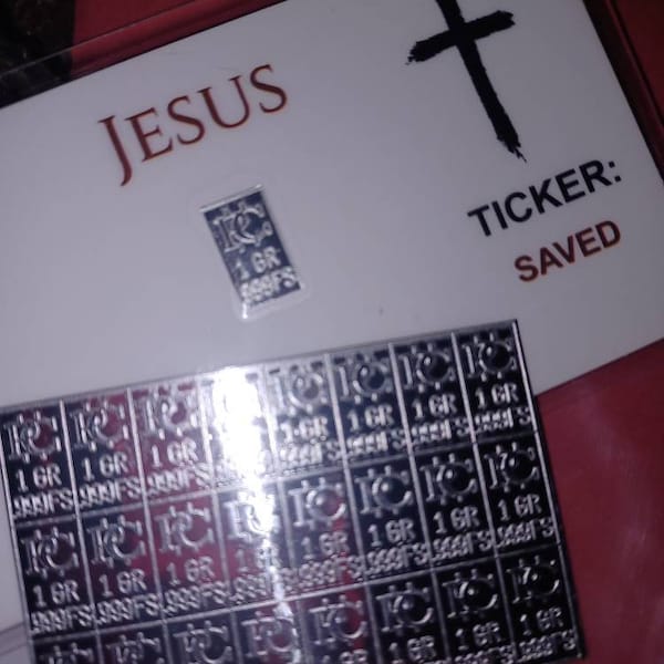 1000 Silver Bars 1 Grain Each .999 Pure Silver 24 Bars Snaps Apart Pure ...