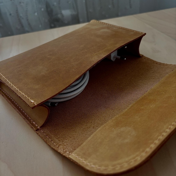 Leather MacBook Charger Holder MacBook Charger Case MacBook Charger ...