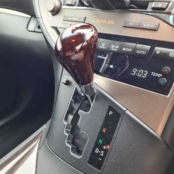 TOYOTA Black Leather Shift Knob With Black Stitched for Tacoma (05-15 ...