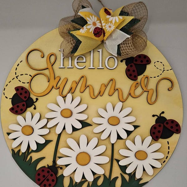 Barn Quilt Floral Design Wooden Quilt Block Door Hanger Kit, Farmhouse ...