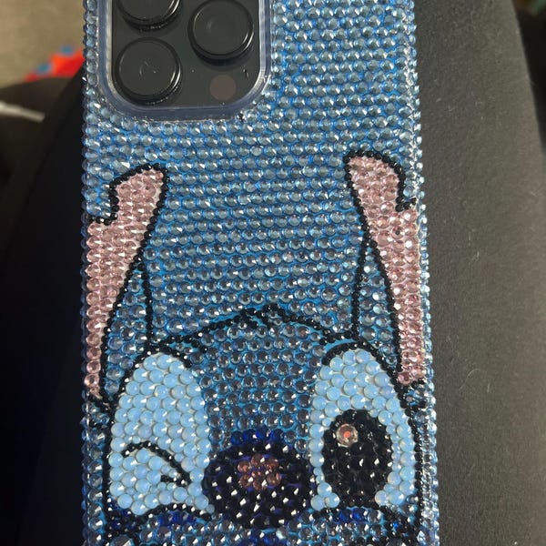 Handmade Blinged Out Glass Rhinestones Cell Phone Case Bling Bling - Etsy
