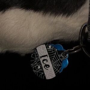 Cute Dog Tag for Girl Bone Double Sided Pet Tag Camo Pet ID | Etsy