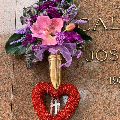 Mausoleum Floral Design, Crypt Niche Holder Arrangement, Grave Side ...