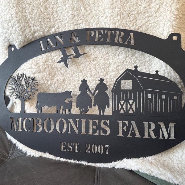 Custom Goat Metal Sign, Goat Metal Wall Art, Goat Farm Sign, Ranch ...