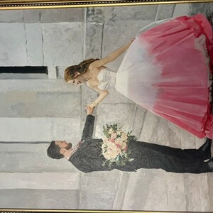 Wedding Oil Painting From Photo Custom Portrait Painting - Etsy