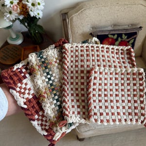 Pot Holder, Hot Pad, Kitchen Ware, Handcrafted Potholder, Cotton ...