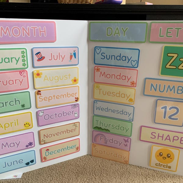 Circle Time Board | Preschool Learning Wall | Homeschool Focus Wall ...