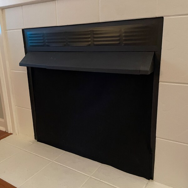 Fireplace Draft Cover CUSTOM MADE your Fireplace Dimensions With ...