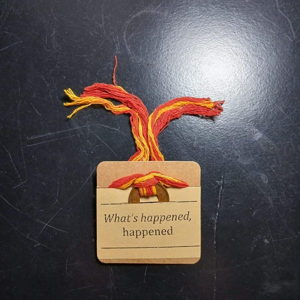 Tenet Neil's Lucky Charm: Vintage Indian Coin, Sacred Hindu Thread - Etsy