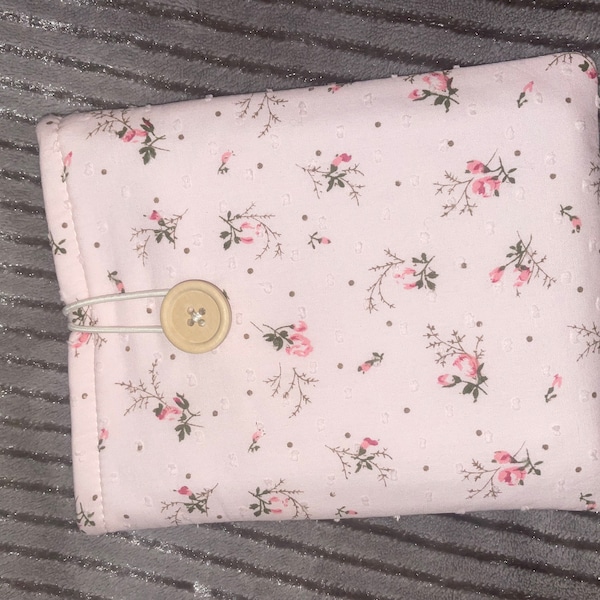 Flowers Kindle Sleeve, Pink Rose Kindle Pouch, Padded Kindle Cover ...