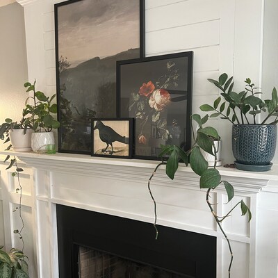 Dark Academia Decor Set, Dark Vintage Printable Gallery Wall Art Set of ...