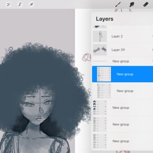 Procreate Braids Twists Locs Brush Realistic Braid Brush | Etsy