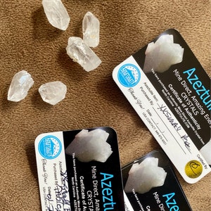 MEGA METAPHYSICAL SET With Wood Display Case Azeztulite | Etsy