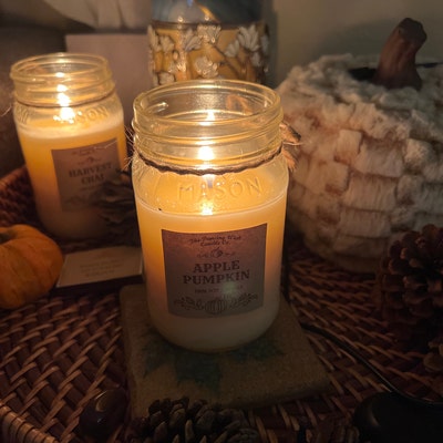 Fall Candle / Pure Soy / Autumn Candle / Fall Decor / Container Candle ...