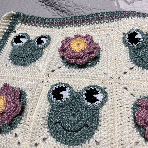 CROCHET PATTERN ‘loopy Lily’ Granny Square Instant Download Crochet ...