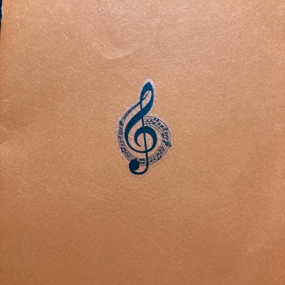 Music Note Sticker, Treble Clef Sticker, Clear Vinyl Sticker, Die Cut ...