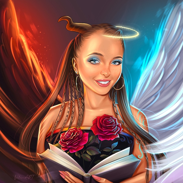 Custom Digital Portrait, Headshot Portrait, Portrait From Photo ...