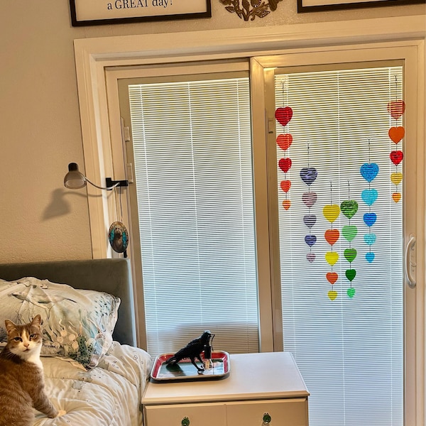 Stained Glass Heart Strings for Customized Gifts, Suncatchers, Mobiles ...