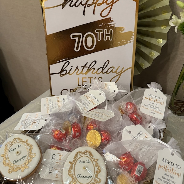 Birthday Decorated Cookies, 50th Birthday Cookies, Fifty Birthday ...