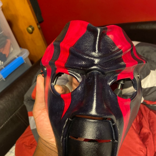 Wrestling Custom 2001 Leather Kane Mask - Etsy
