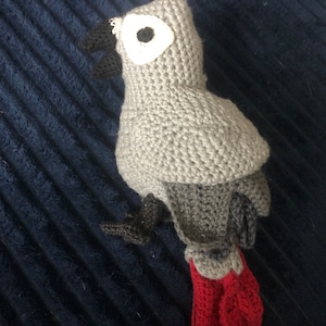 African Grey Parrot Crochet PATTERN USA Terms - Etsy