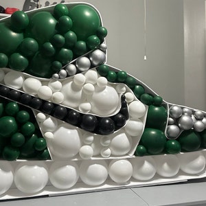 Sneaker From Balloons, Shoe Mosaic From Balloons, Decor Ideas, Mosaic ...
