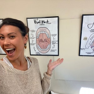 Anatomy & Physiology SLP Labeled Posters Set of 3 Speechie Educational ...