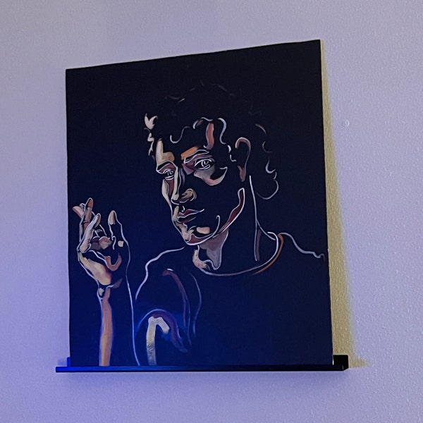 Black 2" Deep Ultraledge(r) Picture Ledge / Wall Art Display / Floating ...