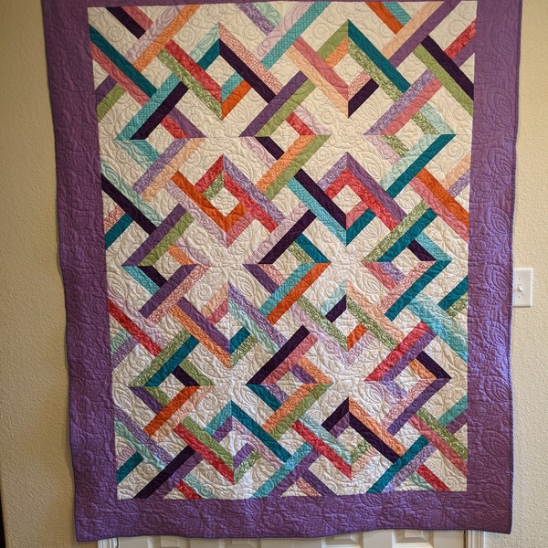 Sunset Quilt Pattern is Vibrant and Full of Movement and Color ...