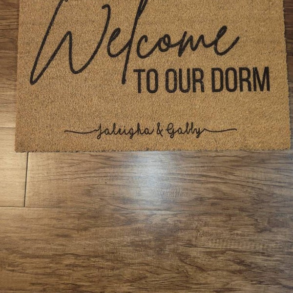 Doormat for Dorm, Personalized Dorm Doormat, Dorm Decor for College ...