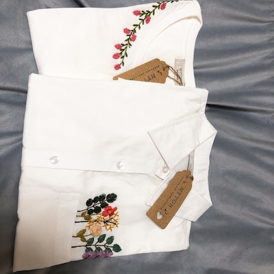 Hand-embroidered Shirt/ Customized Shirt / Hand Embroidery - Etsy