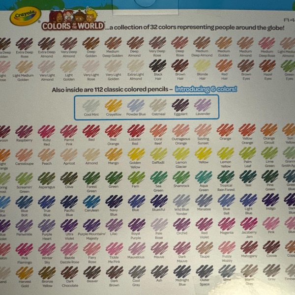 Arteza Expert - 120 Colored Pencil Set - DIY Color Chart / Swatch Sheet ...