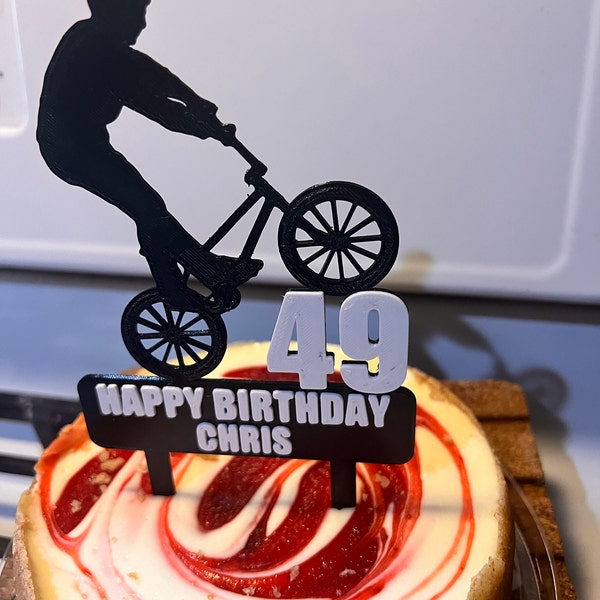 Personalised Birthday Cake Stake Candle Holder Topper 3D Print UK Speed ...